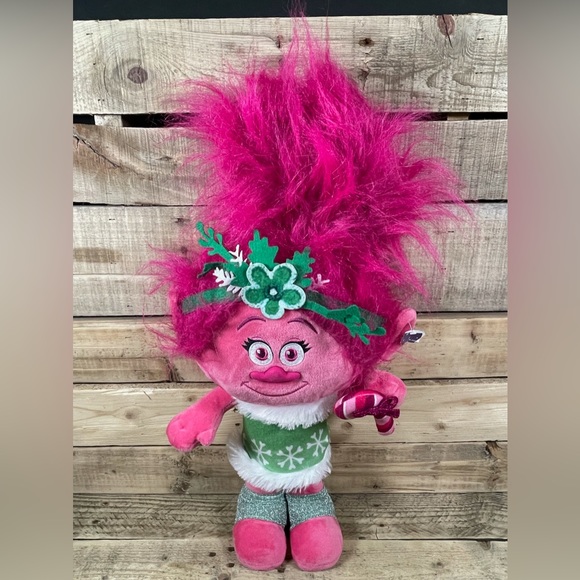 Trolls | Toys | Trolls Poppy Plush Gemmy Dreamworks 23 Pink Green ...